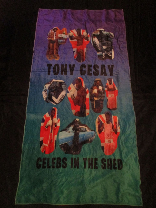 Tony Cesay ABA Champion Boxer Picture TWO COLOURS PURPLE & GREEN ...