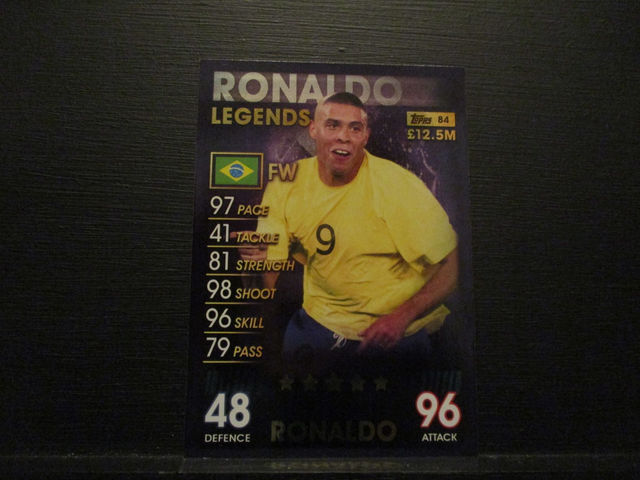 Ronaldo - Legends Match Attax 101 Original Trading Card