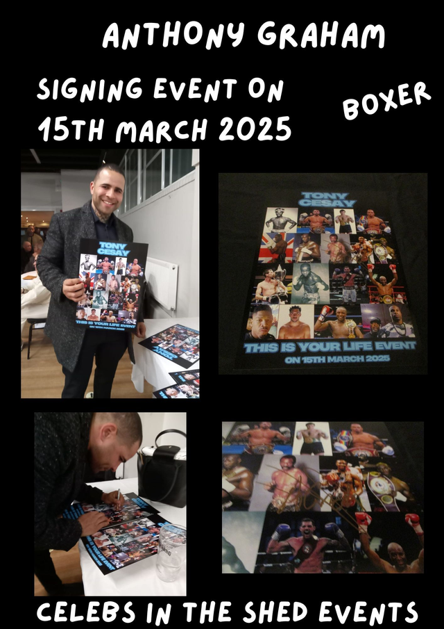 Anthony Graham Limited Edition Signed A3 Tony Cesay This Is Your Life ...