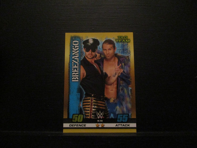 Breezango - Tag Team Slam Attax 10th Edition Original Trading Card #316