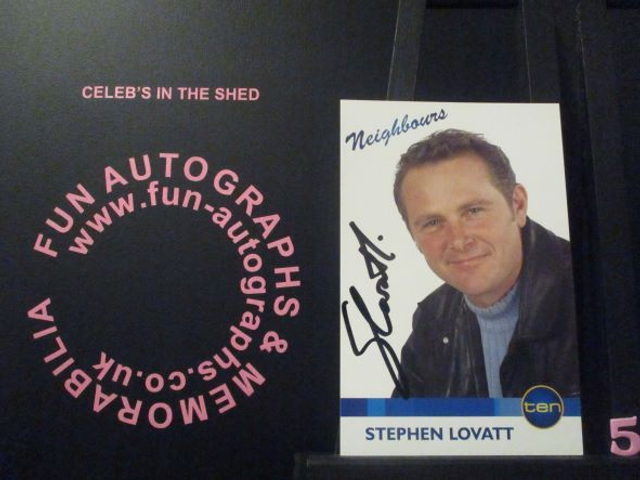 Stephen Lovatt (Max Hoyland) Authentic Autographed Neighbours 6x4 Cast ...