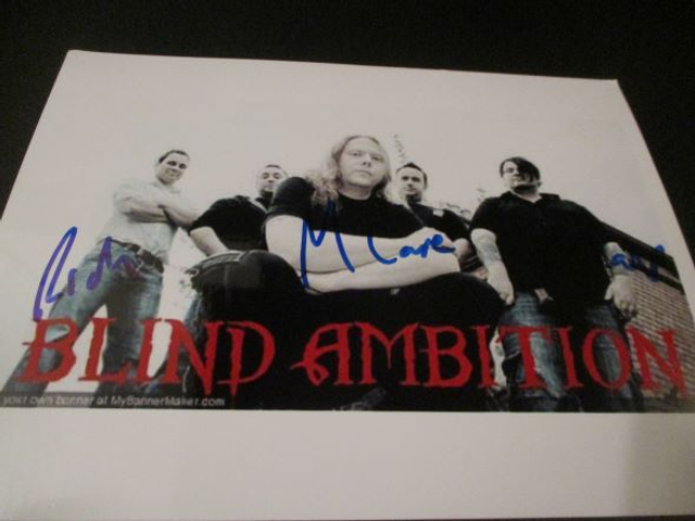 Blind Ambition Band Authentic Autographed 6x4.5 Photograph (A1)