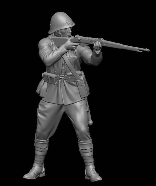 WW2 Dutch Rifleman 3D Printed (3D Printed resin)