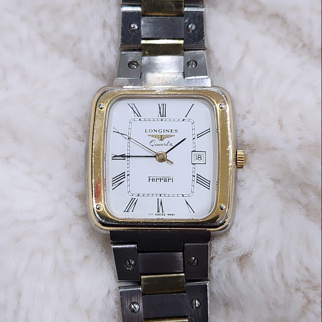 Longines bi colour Ferrari watch