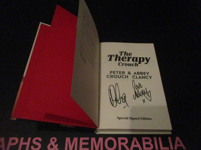 Peter Crouch & Abbey Clancy 'The Therapy Crouch' Authentic Autographed ...