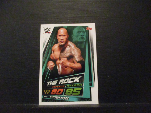 The Rock - Showman Slam Attax Universe Original Trading Card #232