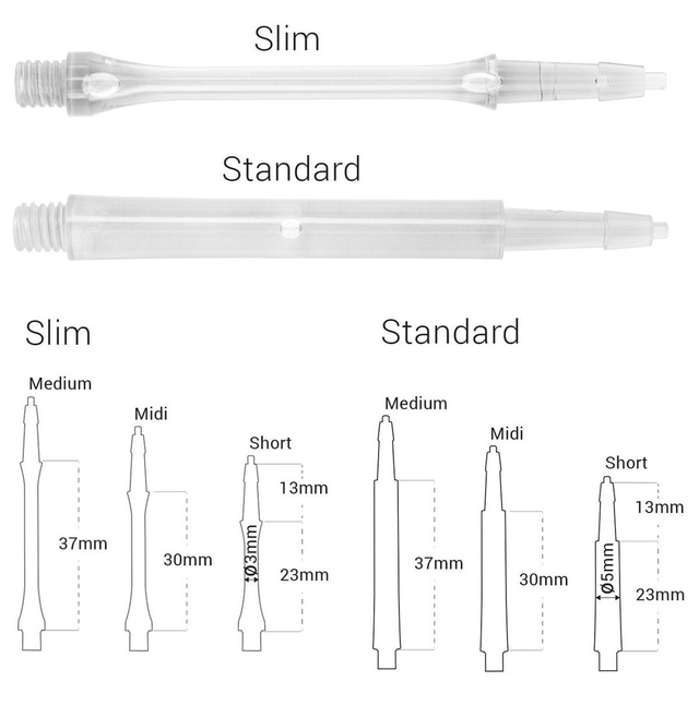 HARROWS CLIC CLEAR SYSTEM DART STEMS | HOUSE OF DARTS