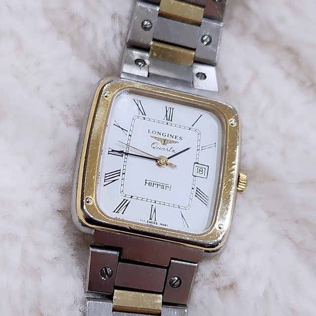 Longines bi colour Ferrari watch