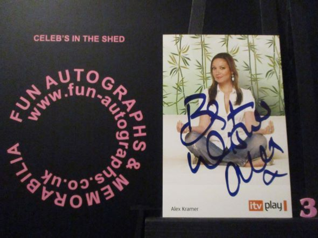 Alex Kramer Authentic Autographed Itv Play 6x4 Cast Card (3)