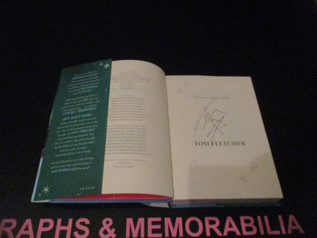 Tom Fletcher 'A Christmasaurus Carol' Authentic Autographed Hardback ...