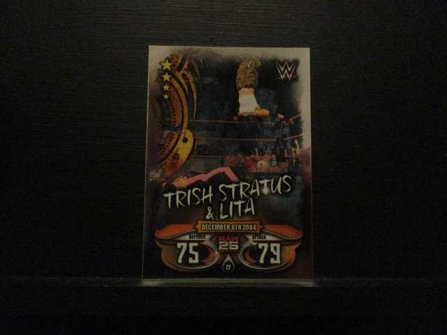 Trish Stratus & Lita - Raw 25 Years Slam Attax Live Original Trading ...