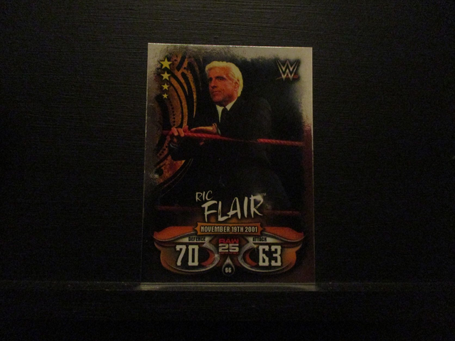 Ric Flair - Raw 25 Years Slam Attax Live Original Trading Card #66