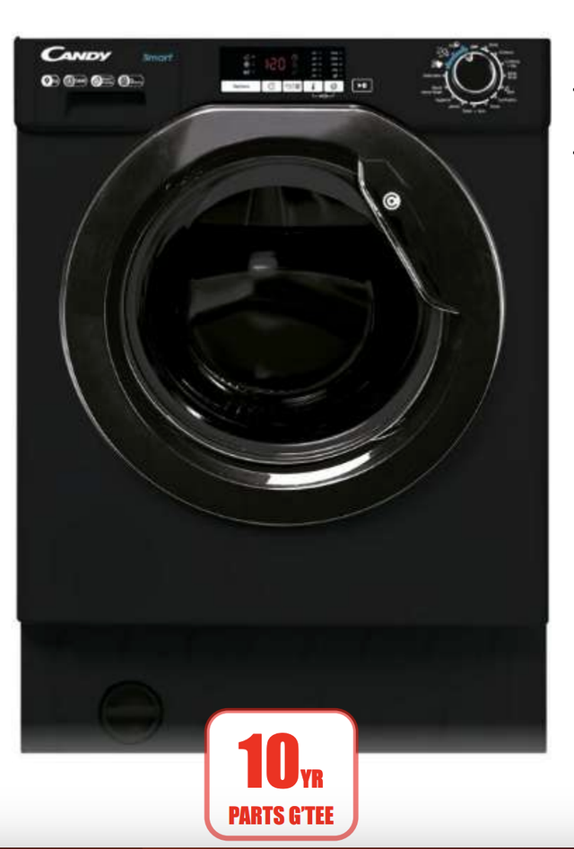 Candy Smart CBW49D2BBW4 Integrated 9kg Washing Machine